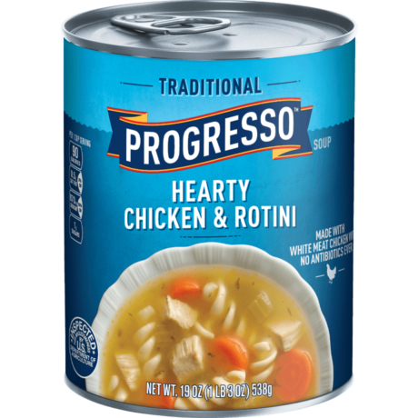 Traditional Hearty Chicken & Rotini Soup | Progresso