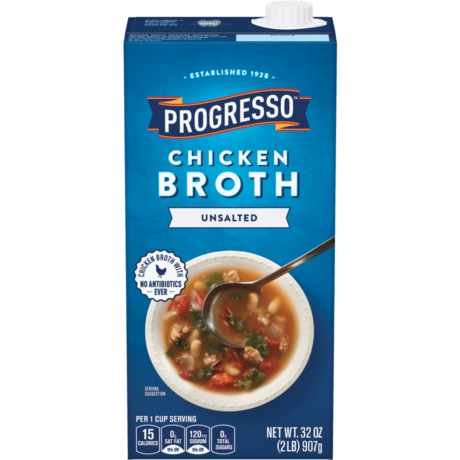 Unsalted Chicken Broth | Ingredients | Progresso